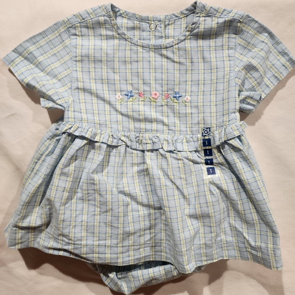 Gymboree | Dresses | Gymboree Vintage 998 Girls Dress Wdiaper Cover Size Infant 6 To 12 Mos Nwot ...